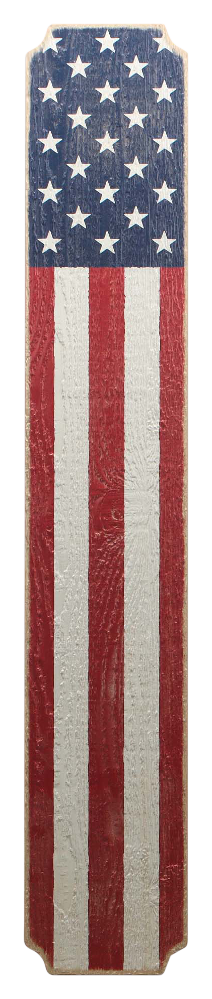 Open Road Brands Textured American Flag Timber Porch Leaner Decor ...